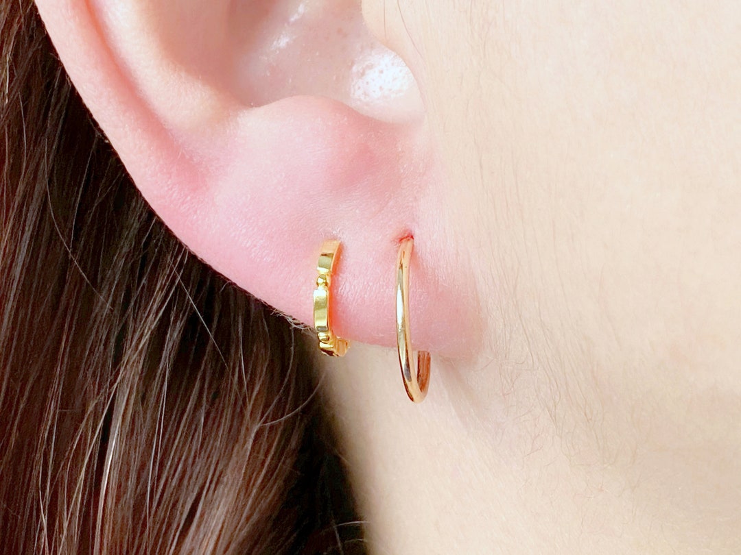 Small 14 K Gold Filled Hoops, Classic Gold Hoops, Everyday Gold ...