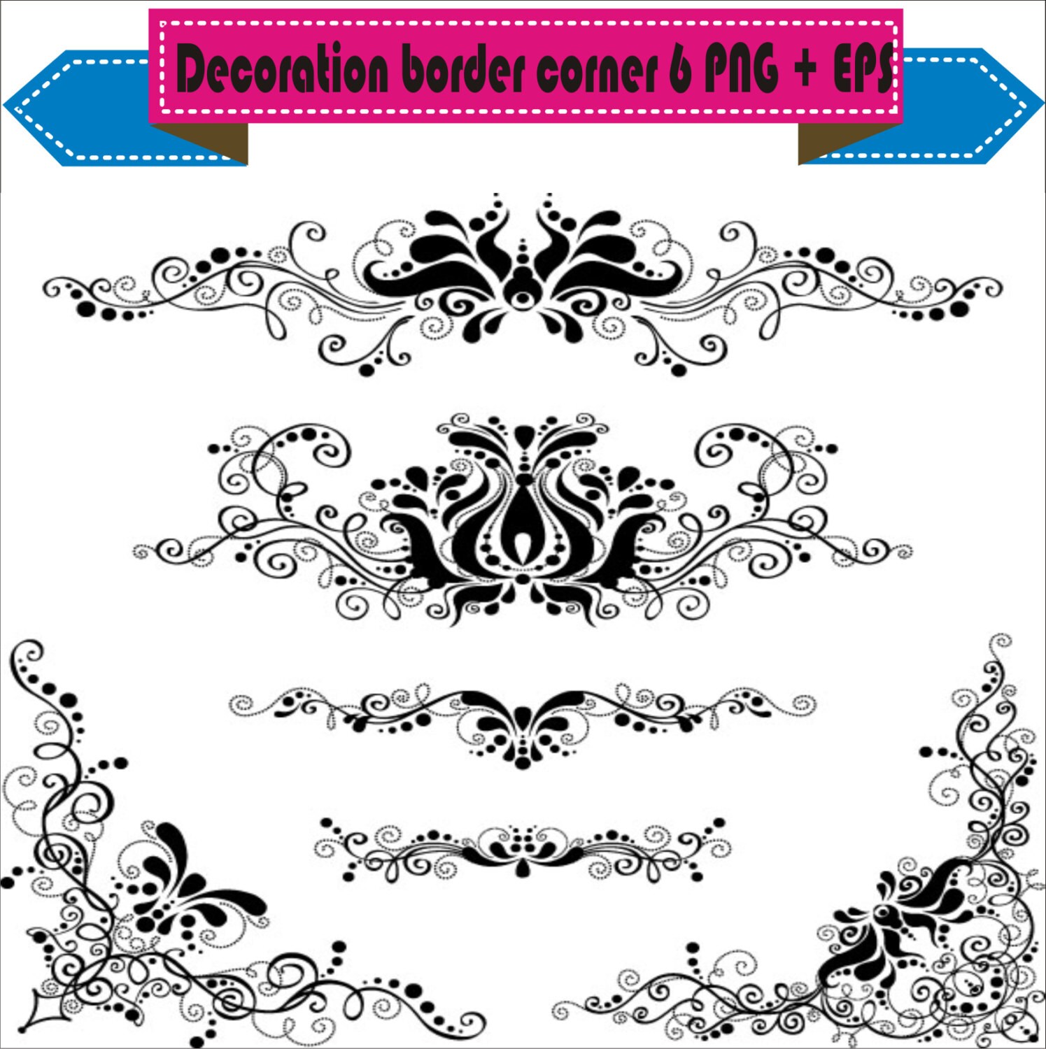 Floral Vector Corner Png