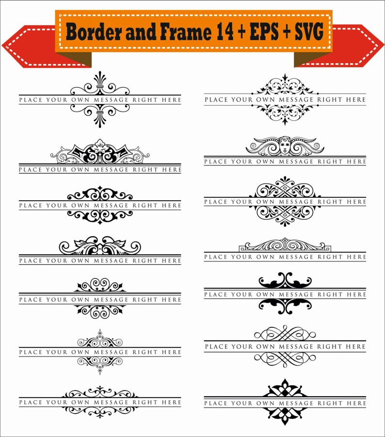 Border Vintage Antique Corner Renaissance Retro Vector Clipart - Etsy
