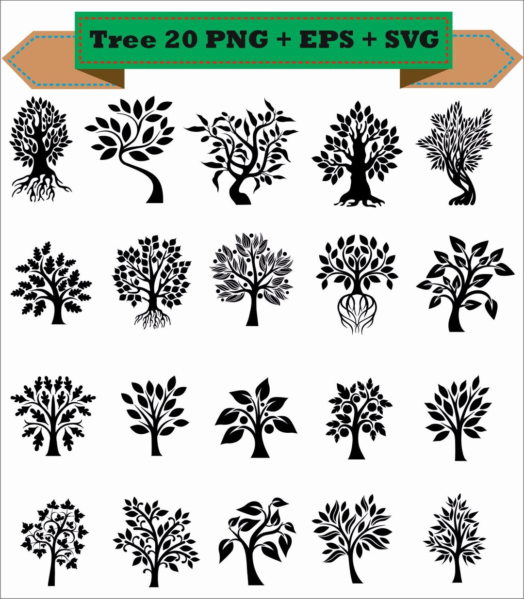 Tree Timber Wood Arbor Arbutus Billet Vector Clipart PNG EPS - Etsy