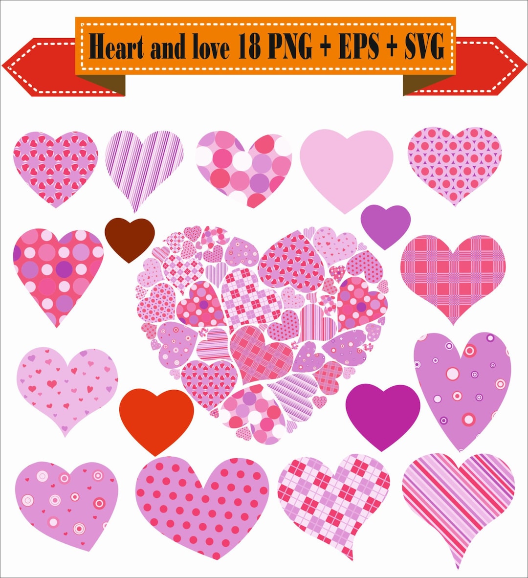 Heart Love Valentine Day Heartstone Symbol Soul Pack Silhouette Vector ...