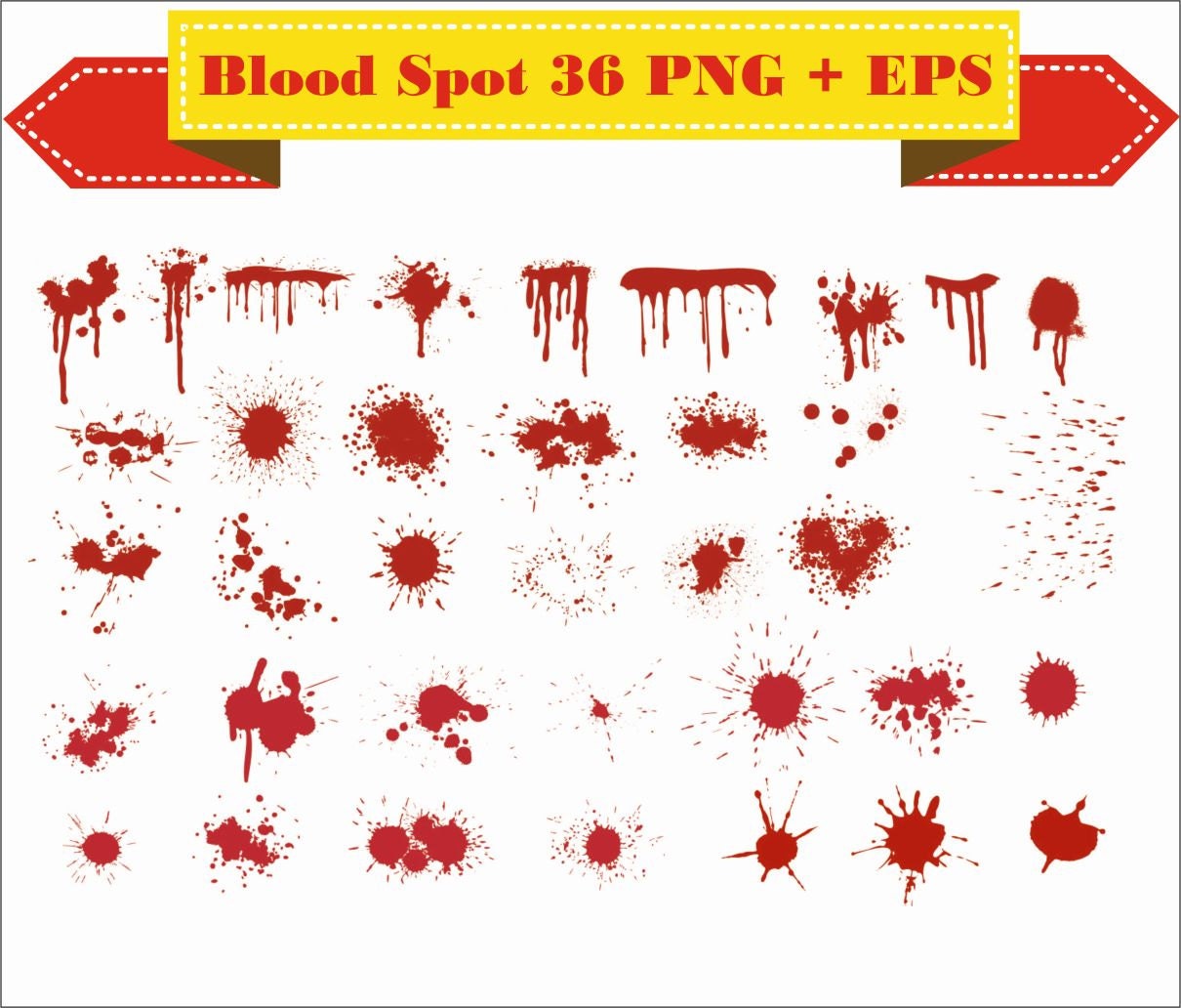 Blood Spots Open Crime Bleed Bleeding Wound Silhouette Clipart EPS ...