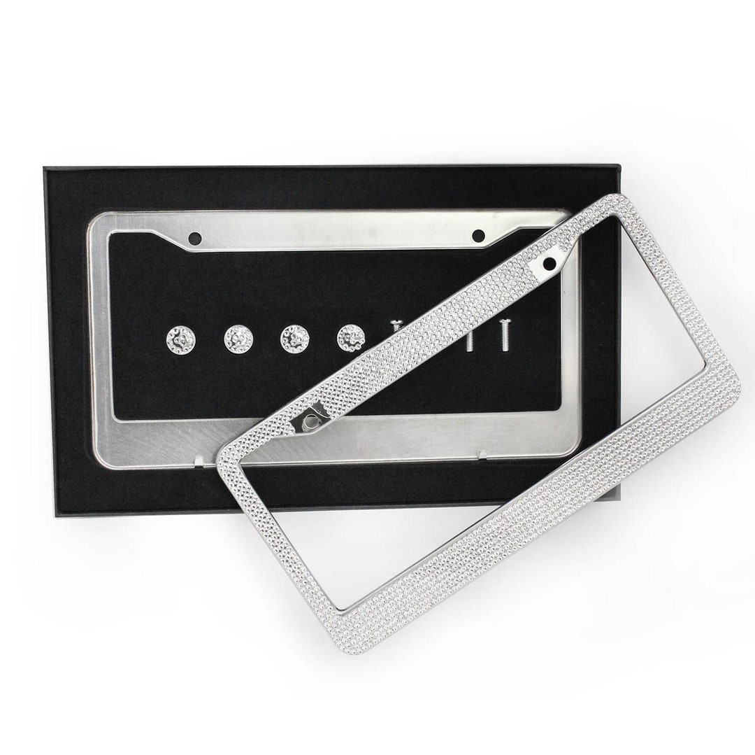 Sparkles Home Double License Plate Rhinestone Frame Set - Etsy