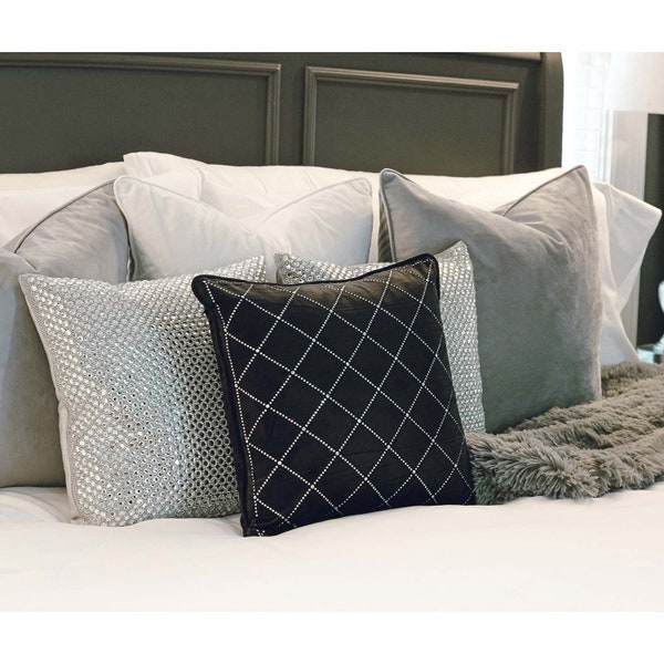 Rhinestone Pillows - Etsy