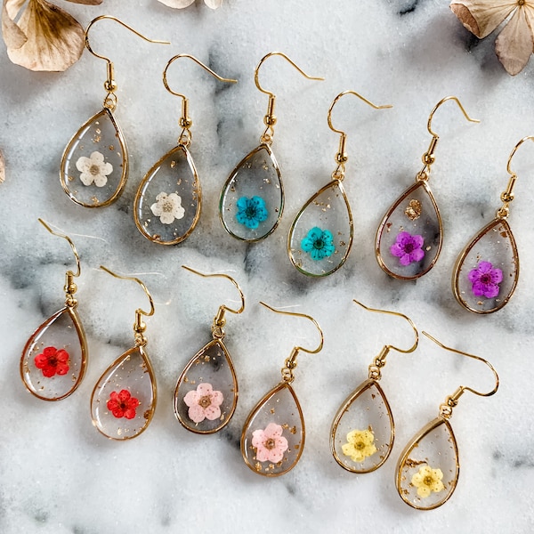 Pressed Flower Jewelry - Etsy