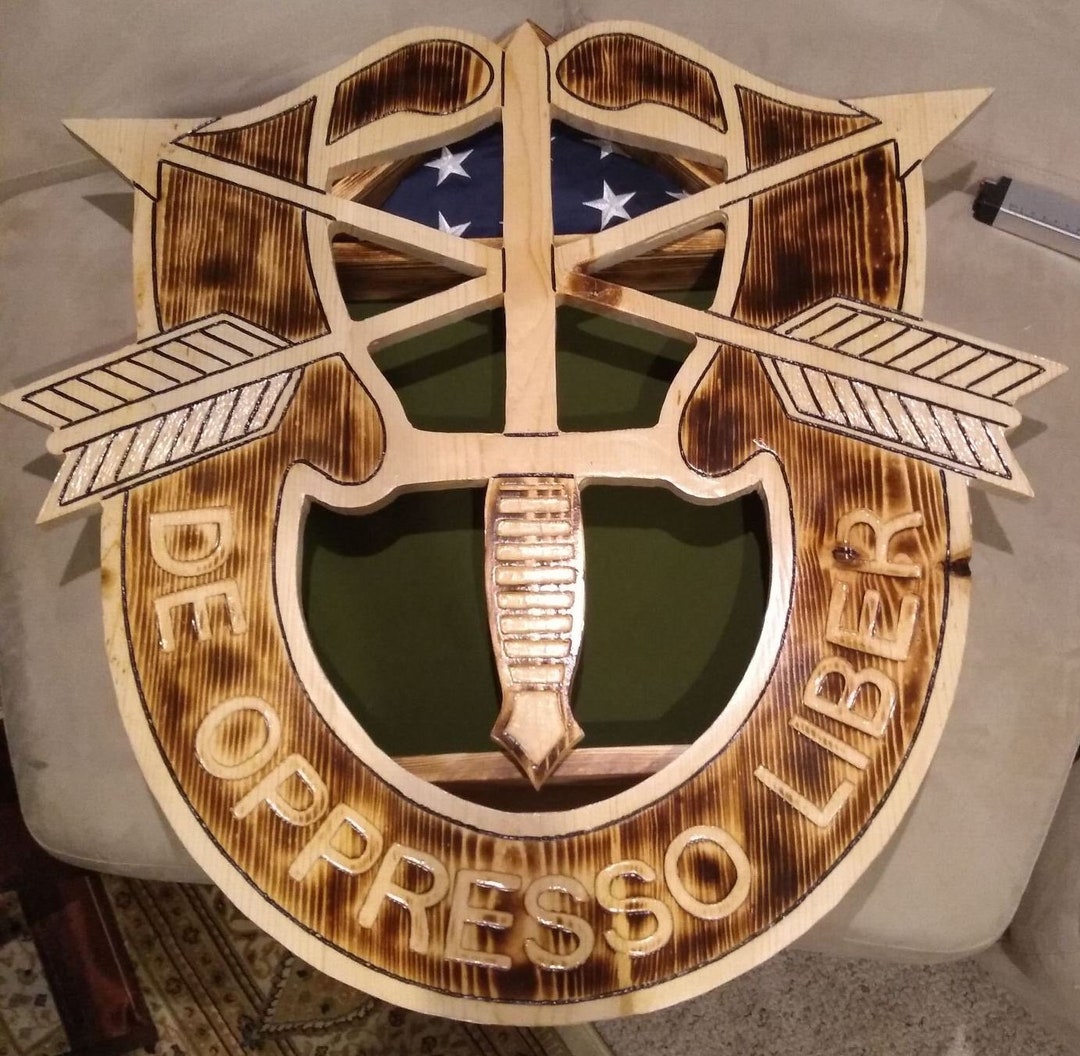 Special Forces Green Beret Shadow Box - Etsy