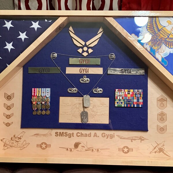 Military Uniform Shadow Box - Etsy