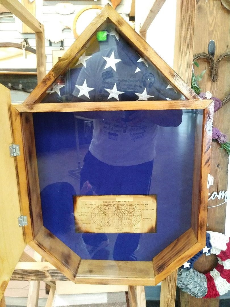 Alca Shred Custom Military Shadow Box cmsgt/smsgt/msgt Version ...