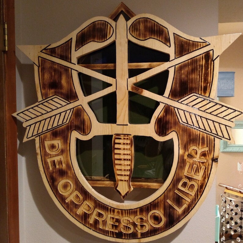 Special Forces Green Beret Shadow Box - Etsy