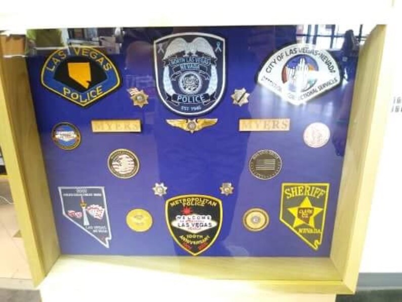 Police Retirement Shadow Box - Etsy