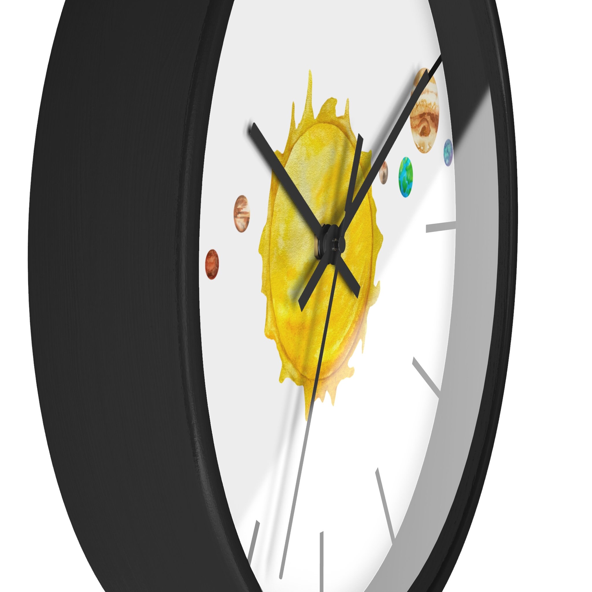 Planet Clock, Planets, Solar System, Sun, Clock, Kids Clock, Nursery - Etsy