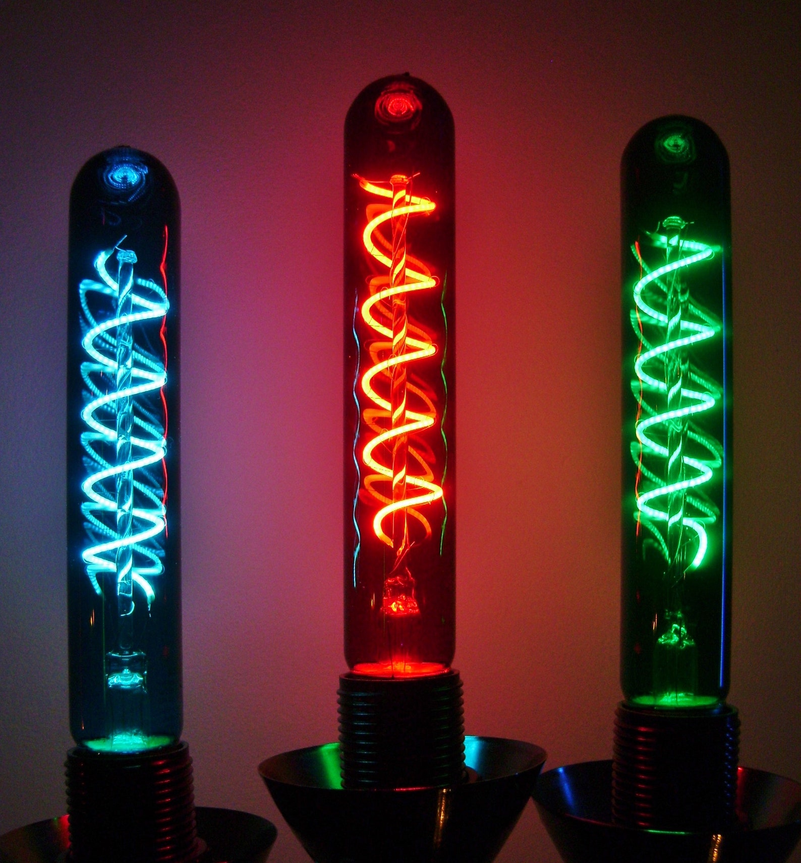 Light Bulbs T30 LED spiral Tube Antique Style - Etsy