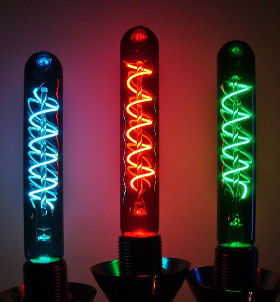 Light Bulbs T30 LED spiral Tube Antique Style - Etsy