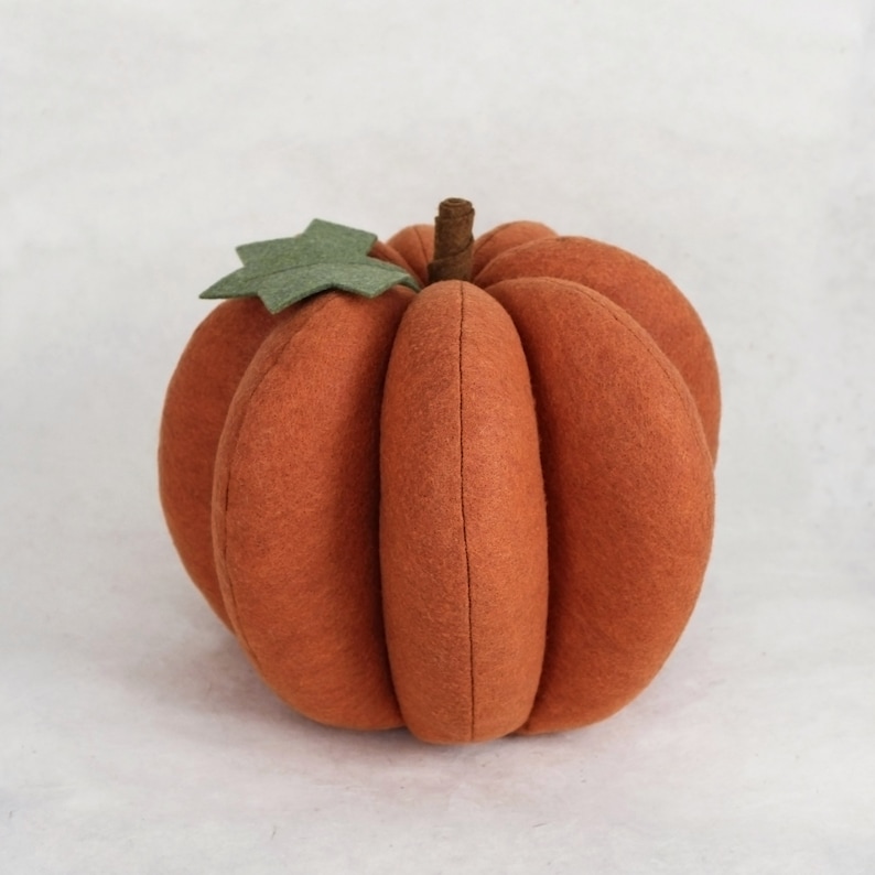 Felt Pumpkin Large Plush Fall Autumn Decor Halloween - Etsy
