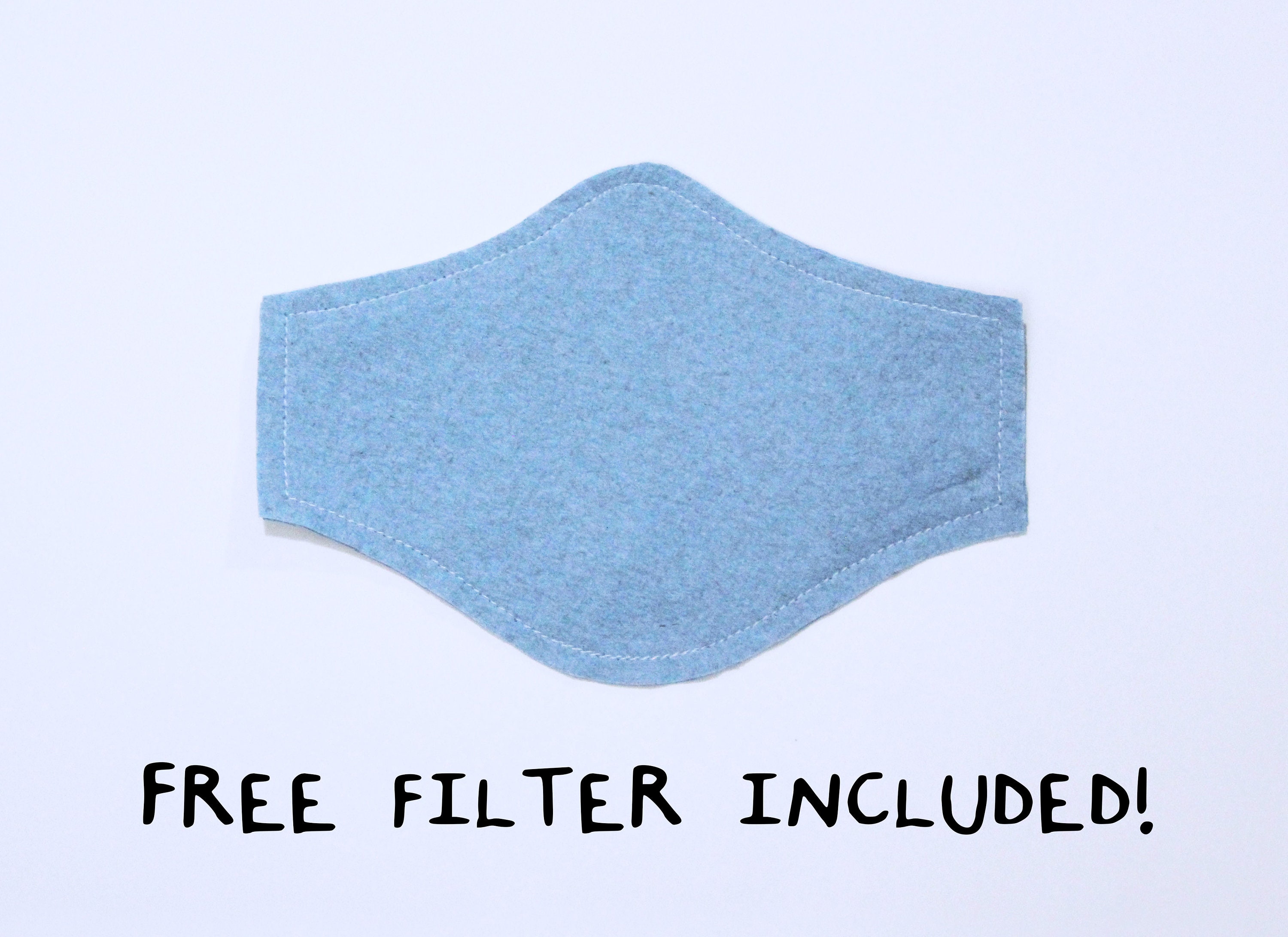 Face Mask With Filter Pocket and Nose Wire Handmade Face | Etsy