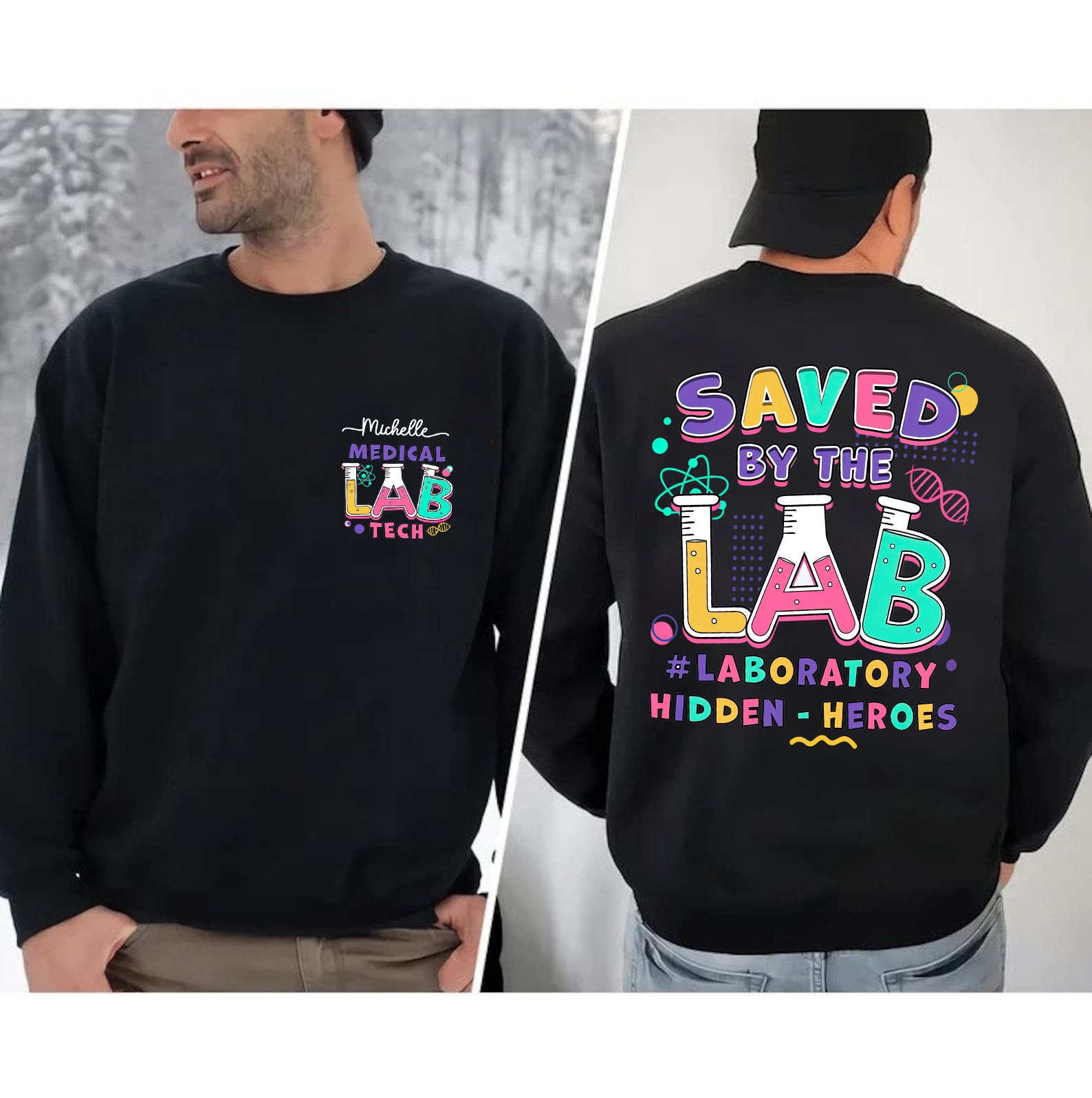 Personalized Lab Tech Shirt Saved by the Lab Shirt Medtech - Etsy