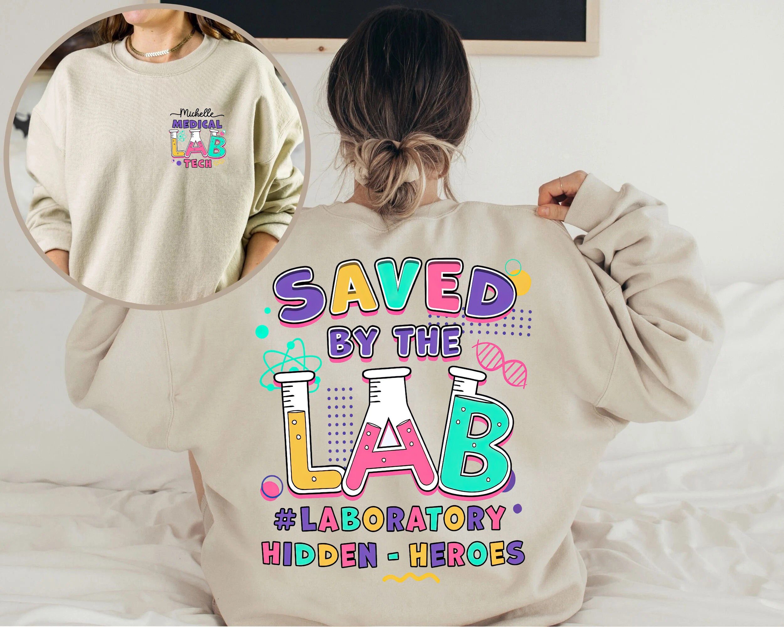 Personalized Lab Tech Shirt Saved by the Lab Shirt Medtech - Etsy