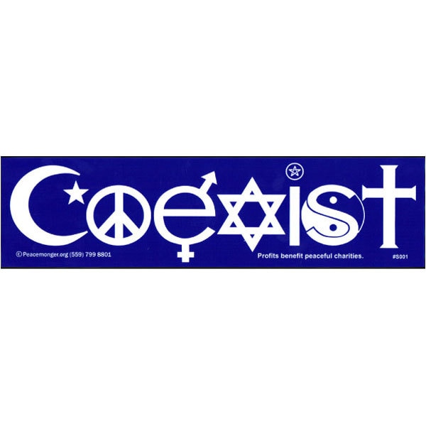 Coexist Sticker - Etsy