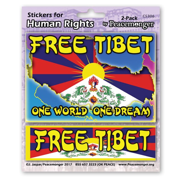 Free Tibet Sticker - Etsy