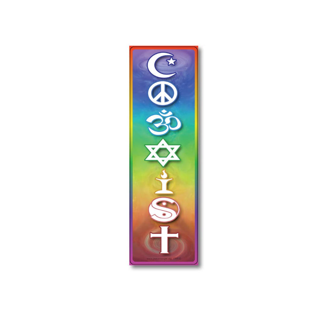CM050 Coexist Chakras Interfaith Color Mini Sticker or - Etsy