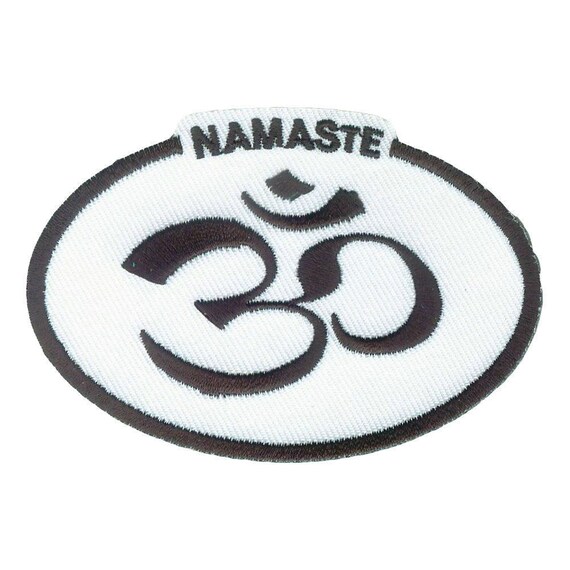 P235 Namaste Om Oval Patch | Etsy