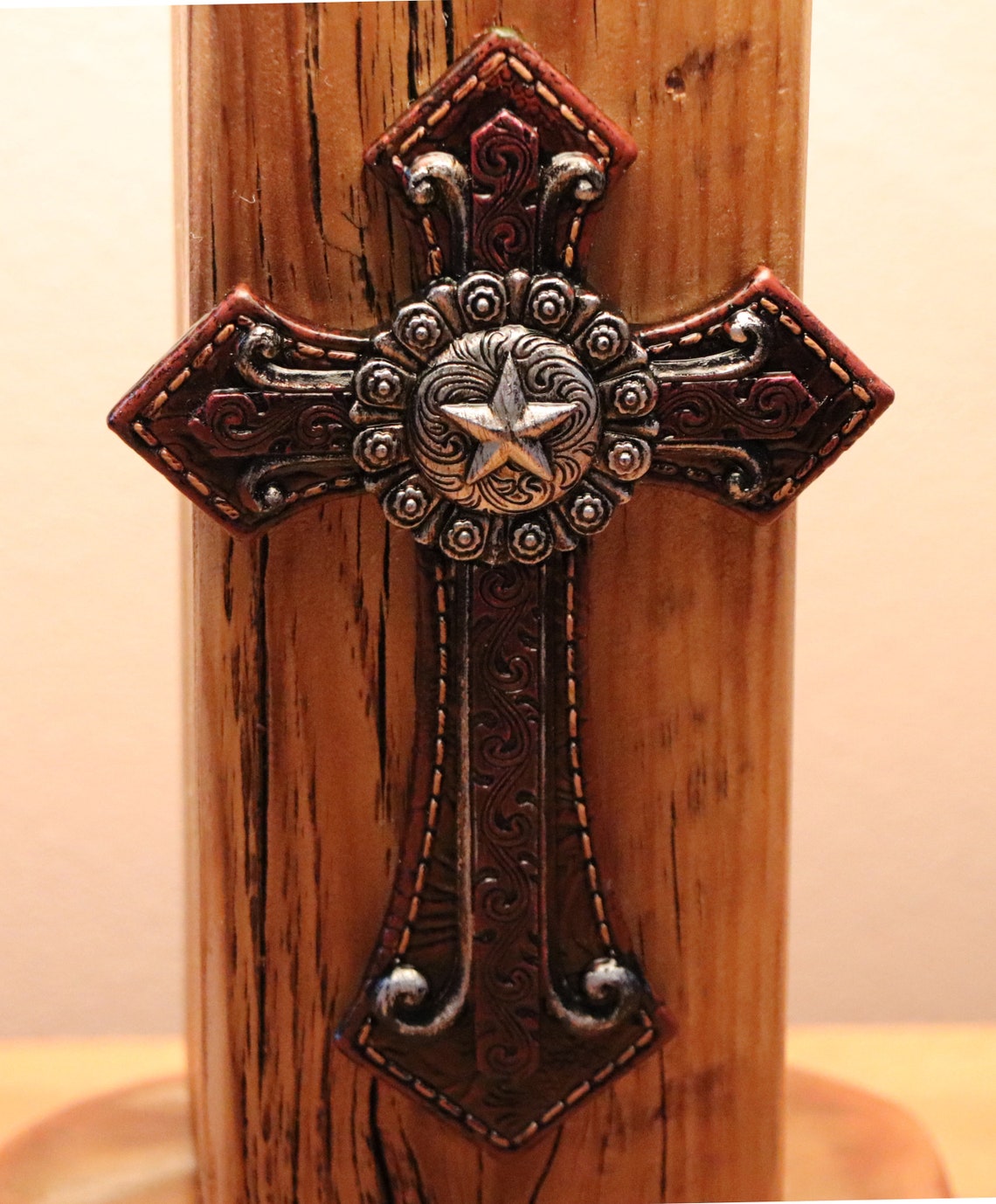 The Old West Rustic Cross Table Lamp With or Without a - Etsy