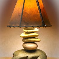 Stone Lamp - Etsy