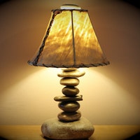 Stone Lamp - Etsy