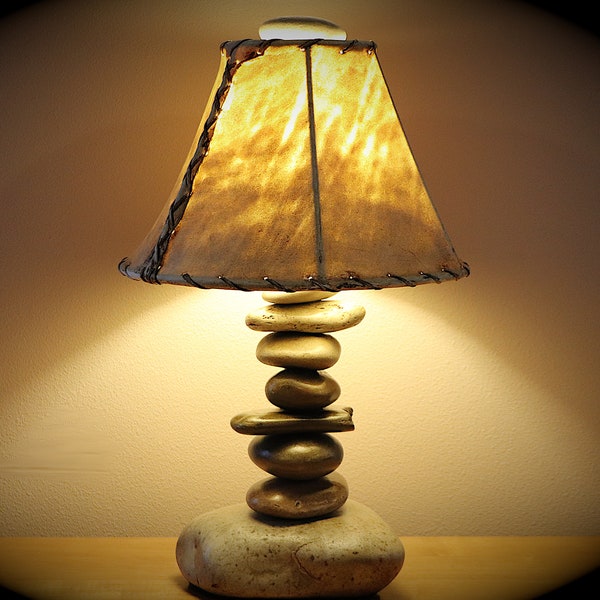 Stone Lamp - Etsy