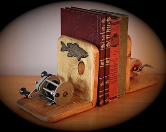 Rustic Fly Fishing Bookends – Clearwater River Style, Handmade in Idaho ...