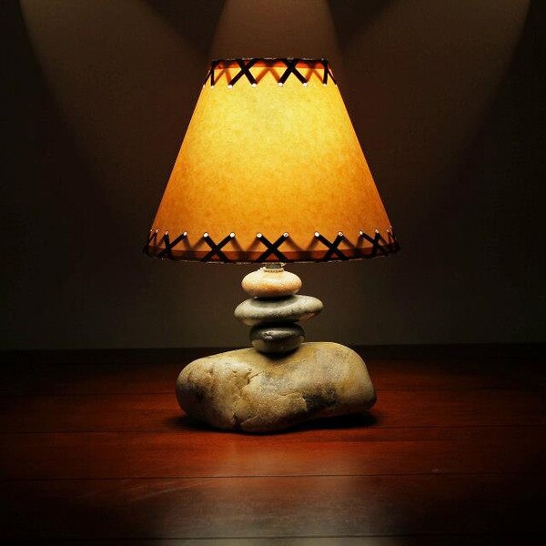 Stone Lamp - Etsy