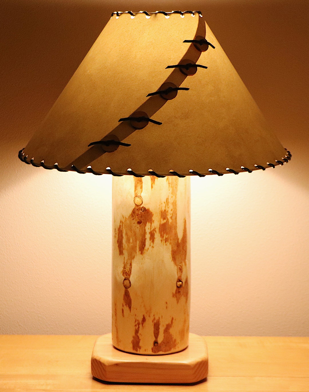 The Big Sawtooth Mountain Table Lamp With Our 16 Handmade Shade With ...