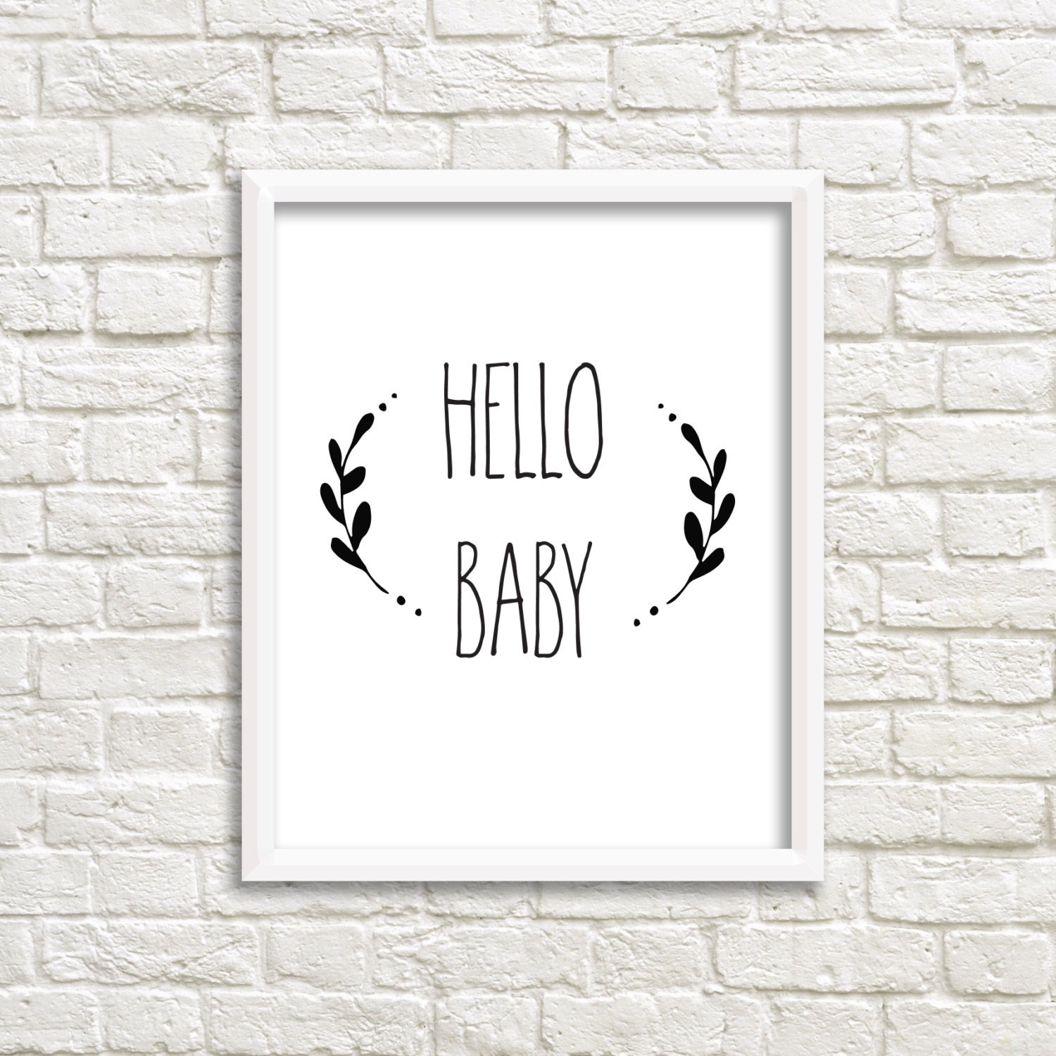 Printable Wall Art, Nursery Print, Gallery Wall, Hello Baby Print ...