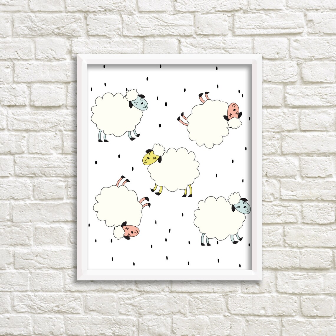 Printable Wall Art, Nursery Print, Gallery Wall, Sheep Print, Printable ...