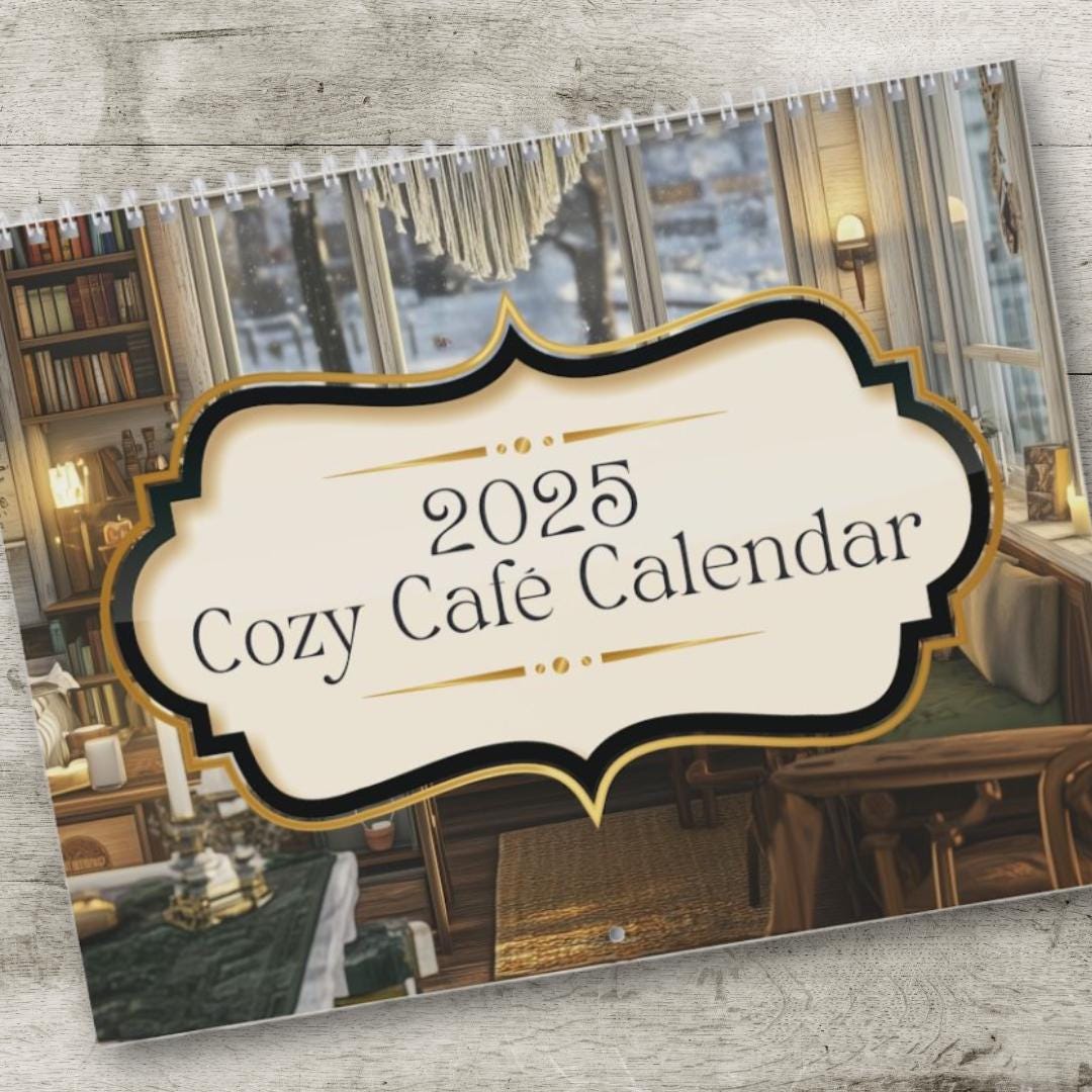 Cozy Home Wall Calendar, Rustic Decor Calendar, Yearly Planner ...