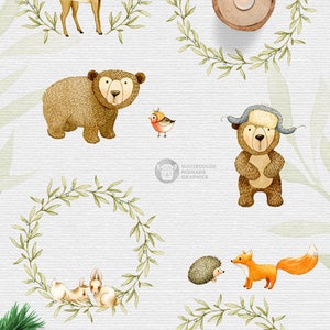 Lumberjack Clipart Watercolor Woodland Clipart Camping - Etsy