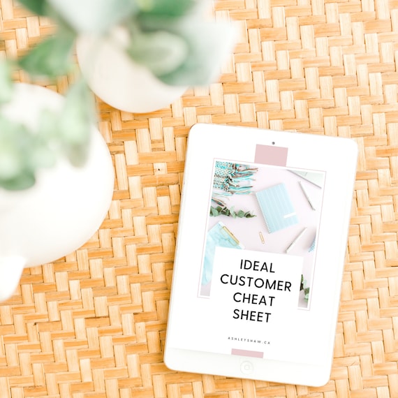 Ideal Customer Cheat Sheet - Etsy