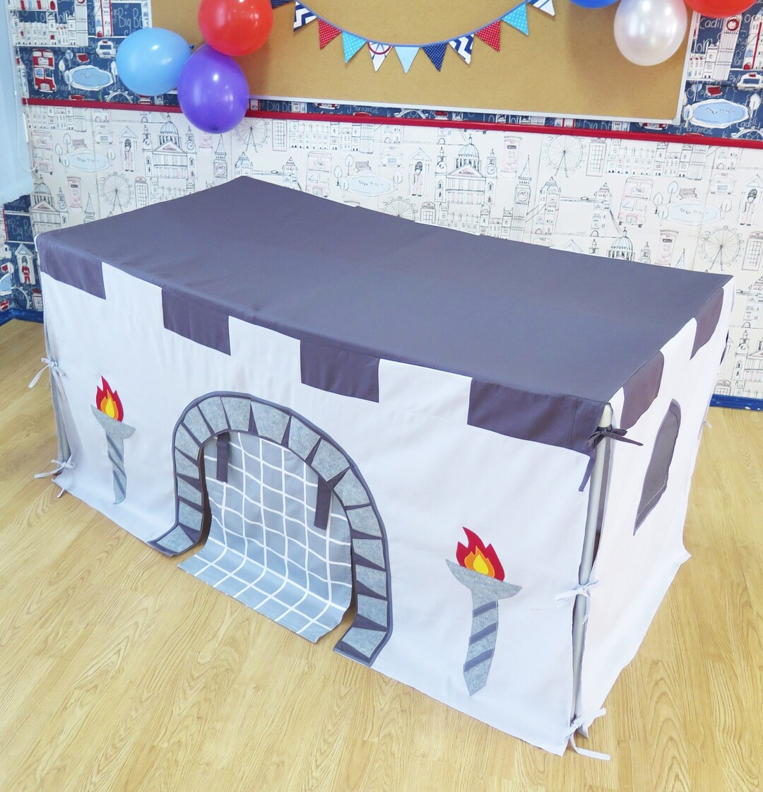Personalized House Castle, Textile Palace With a Frame, Tablecloth ...