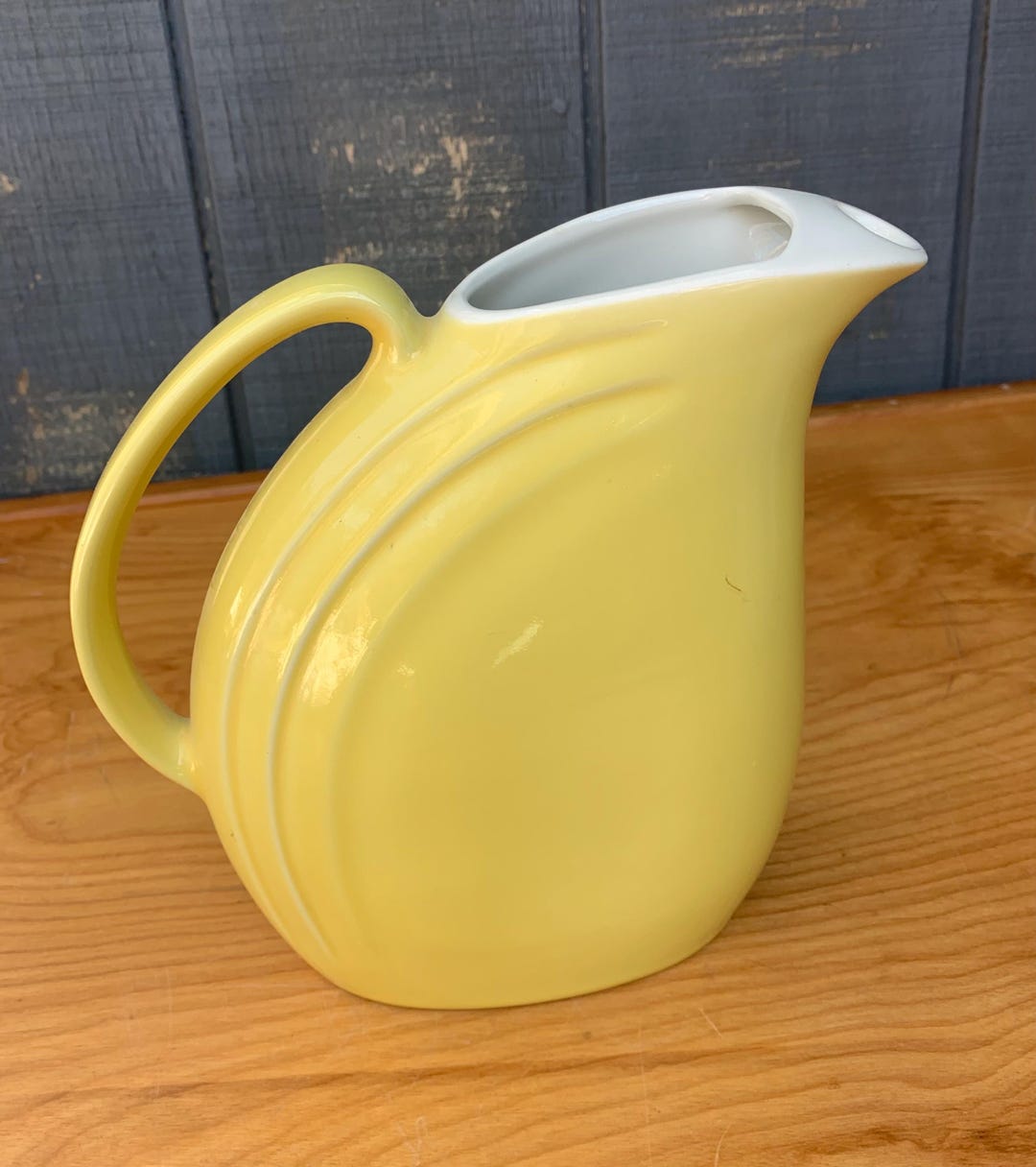 Vintage Hall Pottery Nora Slim Water Pitcher - Etsy
