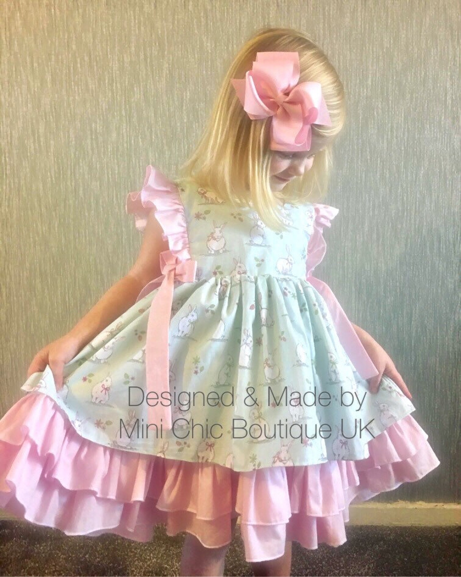 Bunny Dress With Rabbit Print Fabric. Babies Toddlers and - Etsy