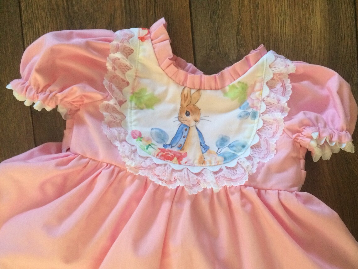 Mr Rabbit Dress. Baby blue lace frills dress. Birthday. | Etsy