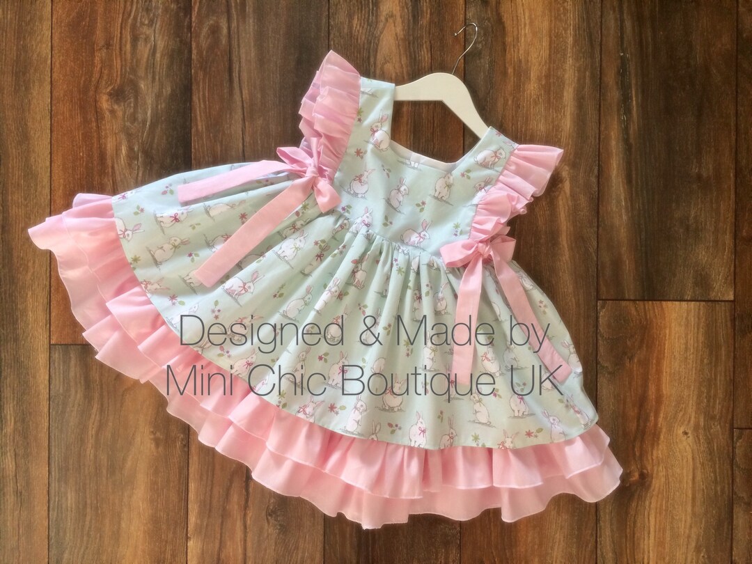 Bunny Dress With Rabbit Print Fabric. Babies Toddlers and - Etsy