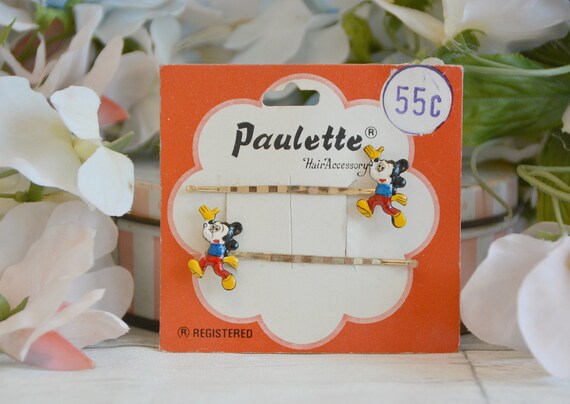 Vintage Disney 1960s Mickey Mouse Bobby Pins / Hair C… - Gem