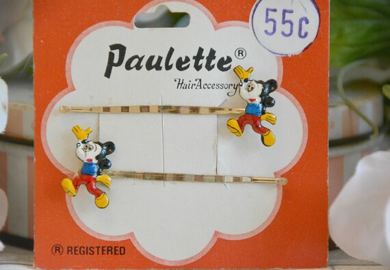 Vintage Disney 1960s Mickey Mouse Bobby Pins / Hair C… - Gem