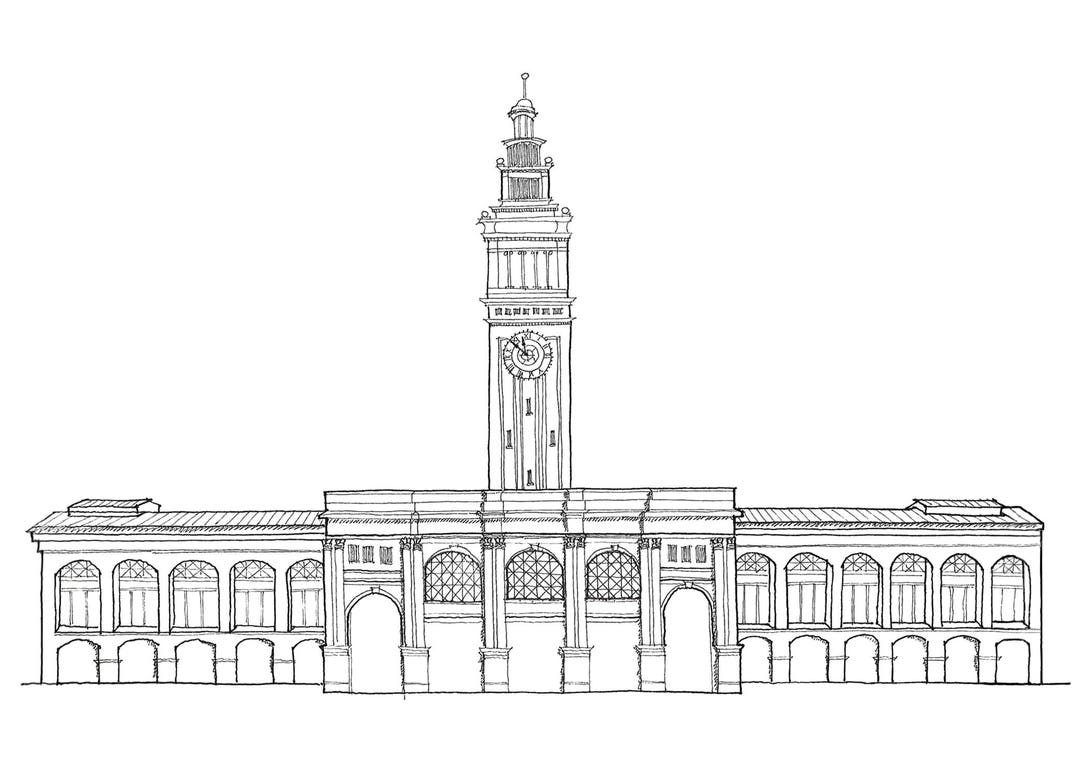 Ferry Building San Francisco Wall Art / Home Decor / San Francisco Art ...