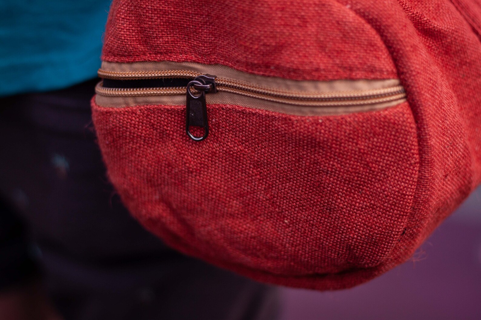 Red Hemp Duffel Bag || Holdall || Sustainable Organic Line || Handmade ...
