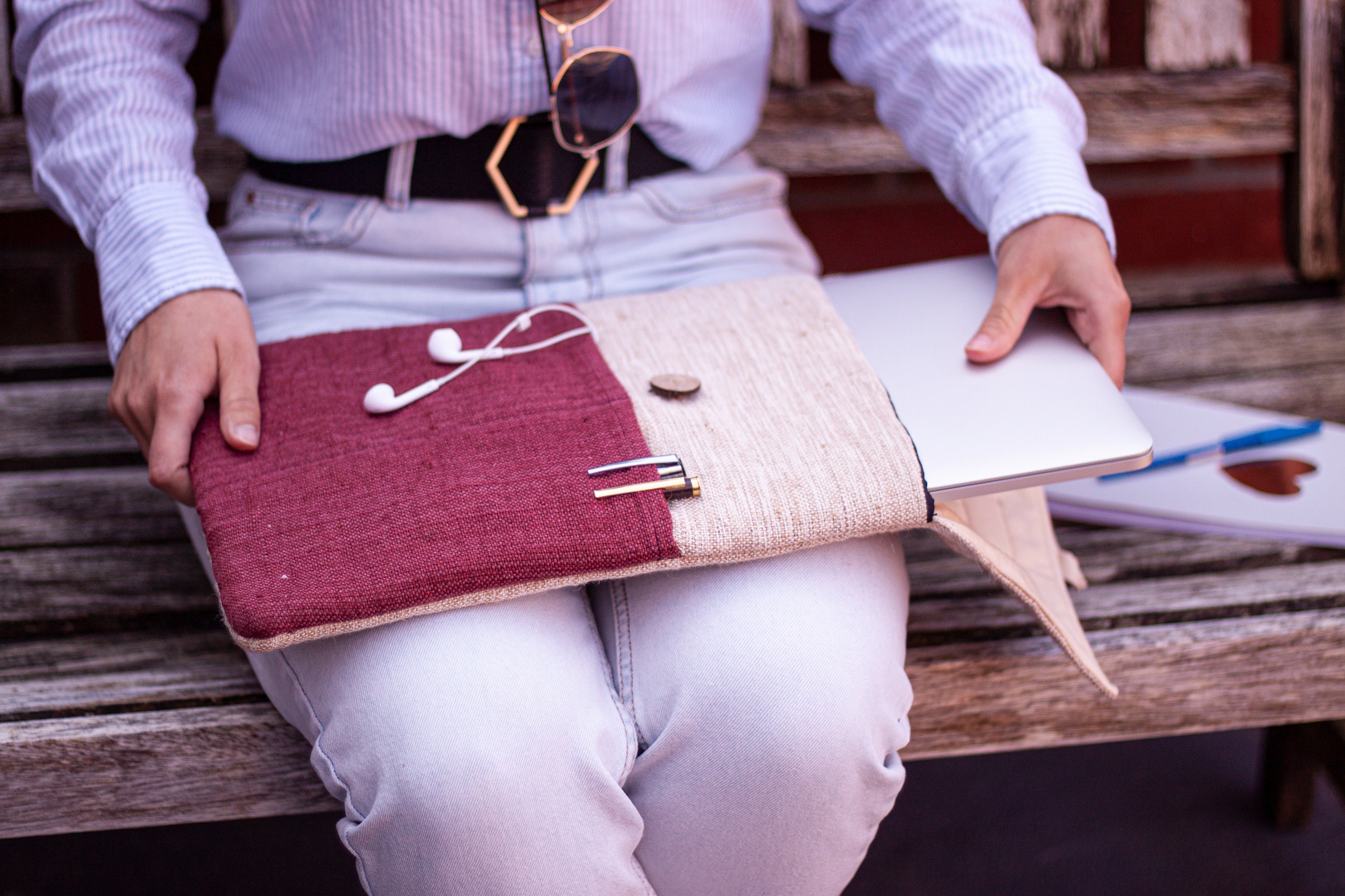 Hemp Laptop Case Bag || Fits up to 13" || Sustainable Organic Line ...