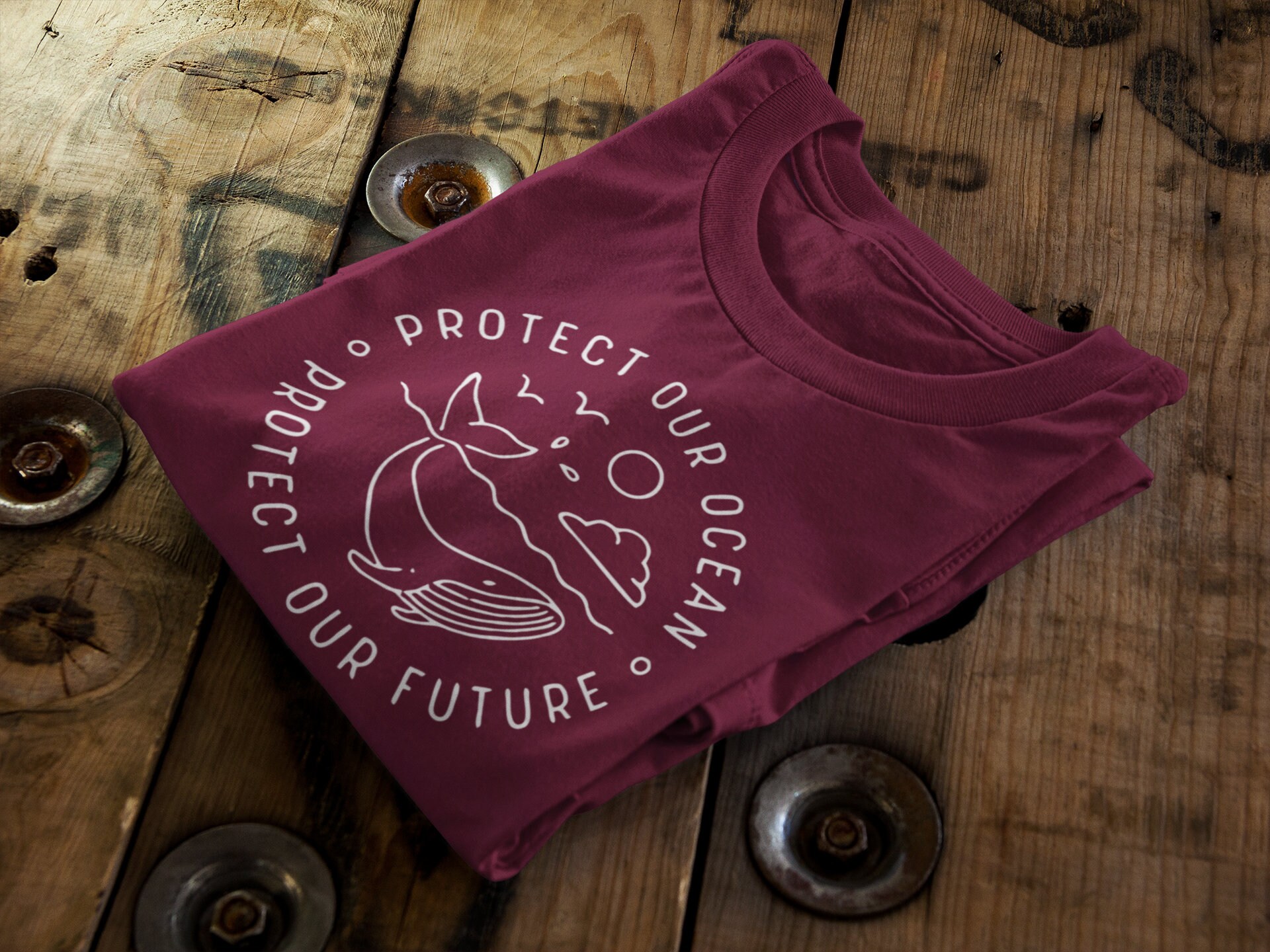 Organic Cotton Whale T-shirt | Protect Our Ocean Unisex Tee - Etsy