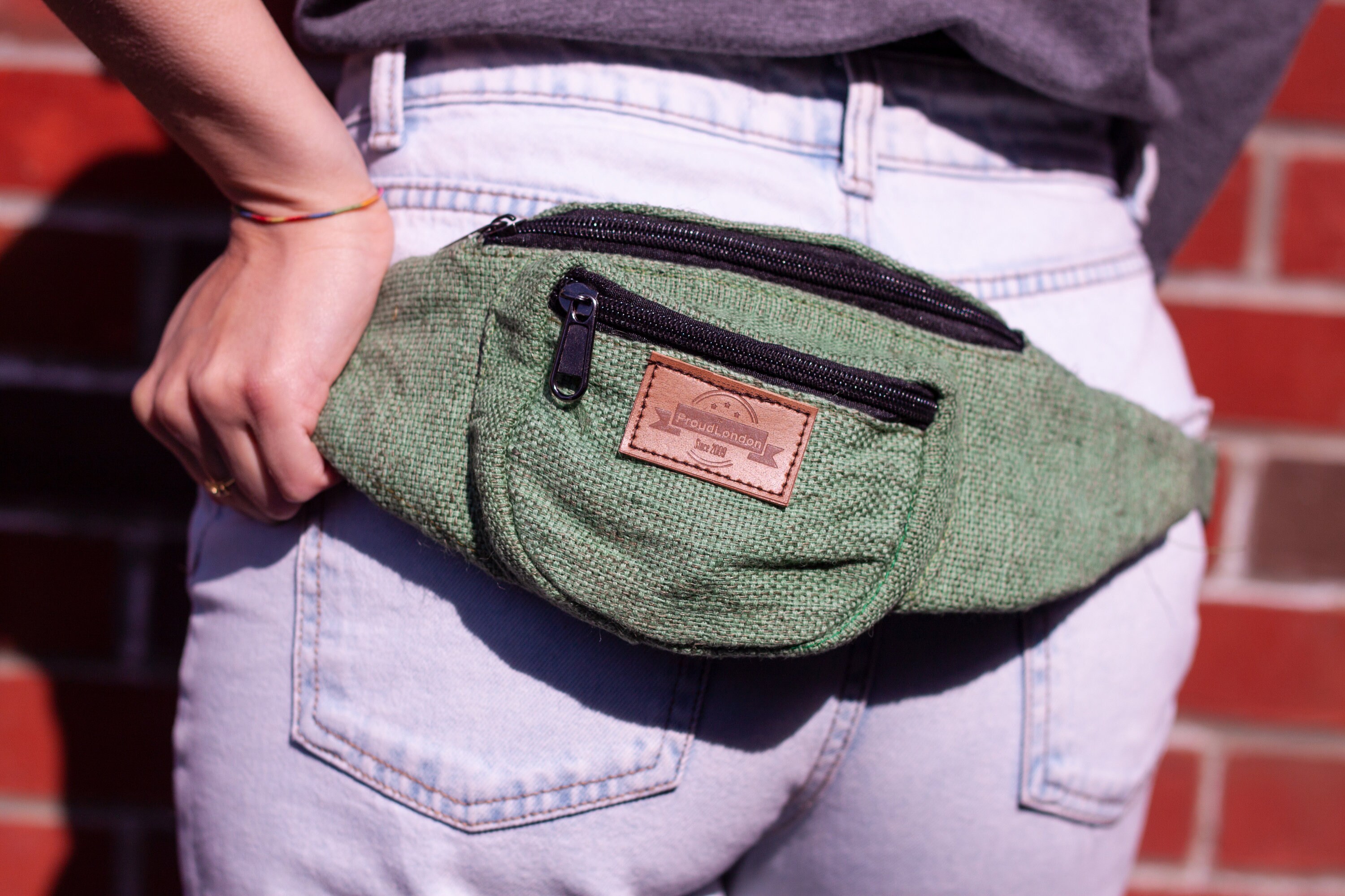 Shy Green Bum Bag Hemp Sustainable Vegan Line - Etsy