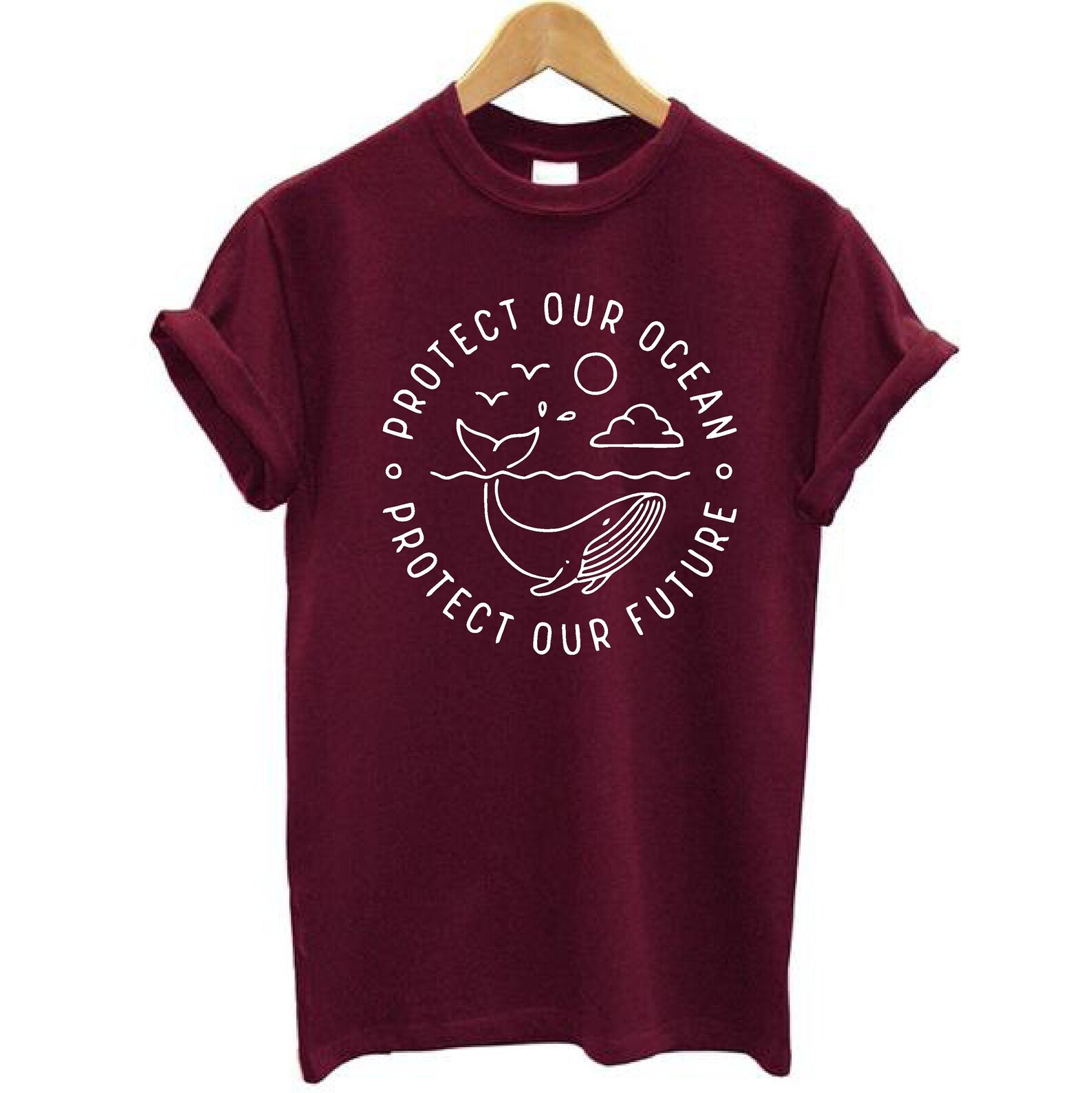 Organic Cotton Whale T-shirt | Protect Our Ocean Unisex Tee - Etsy